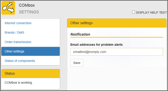 Step 9: An e-mail is sent when encountering technical problems | COMbox with pl24connect ...